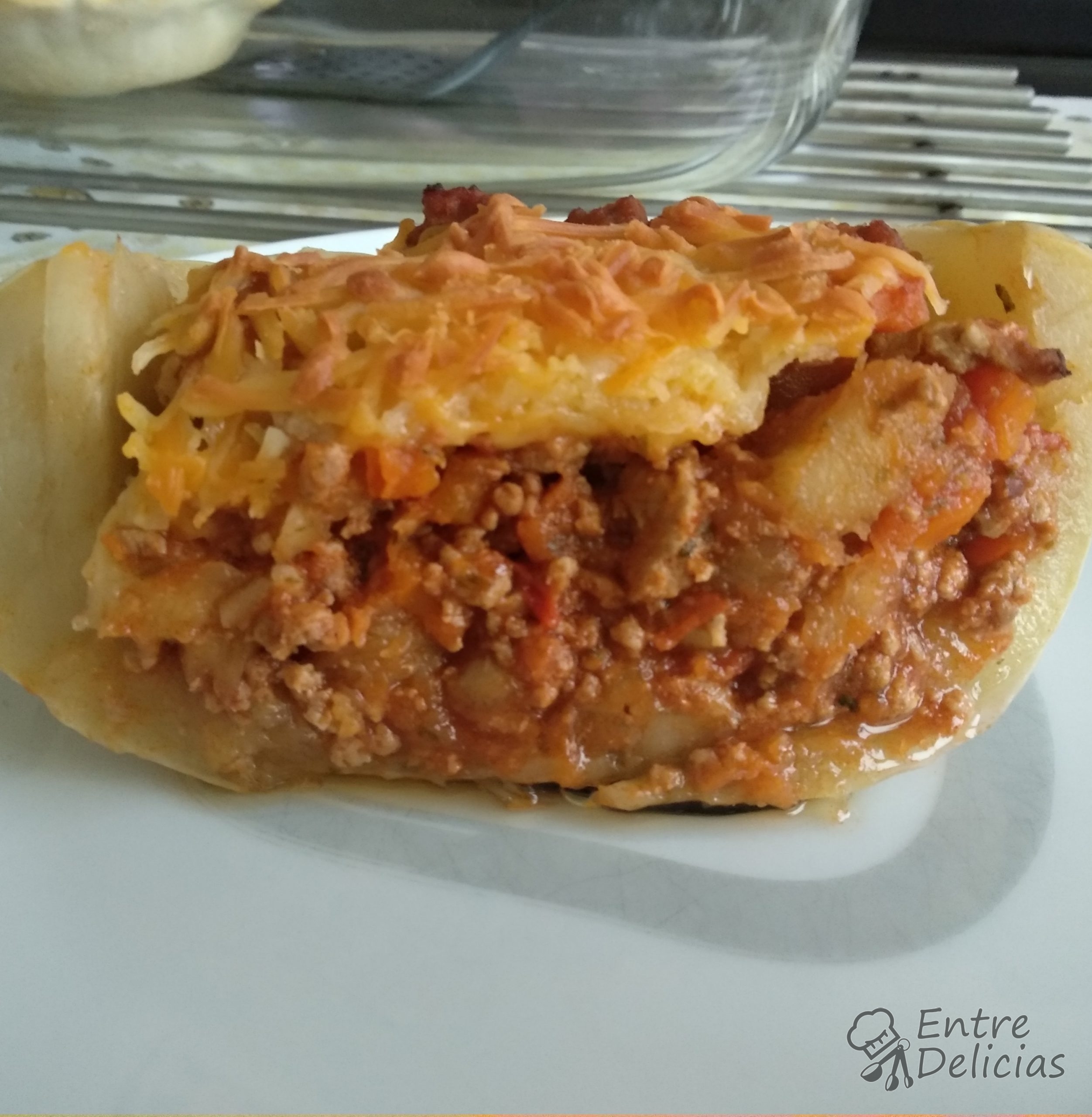 CALABAZA PATISSON O BONETERA RELLENA DE BOLOÑESA Mambo - Entre Delicias