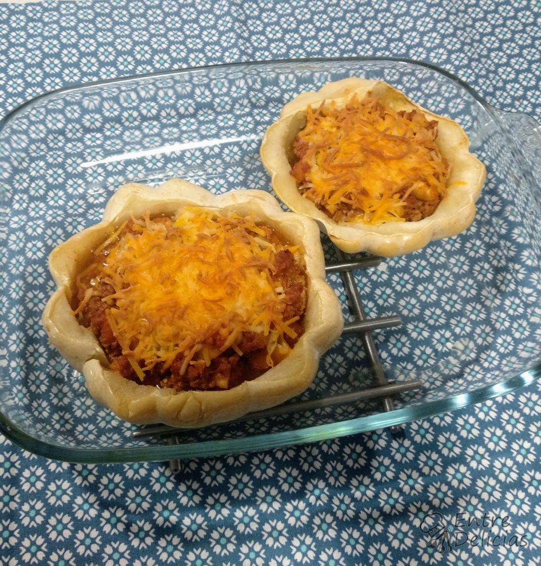 CALABAZA PATISSON O BONETERA RELLENA DE BOLOÑESA Mambo - Entre Delicias